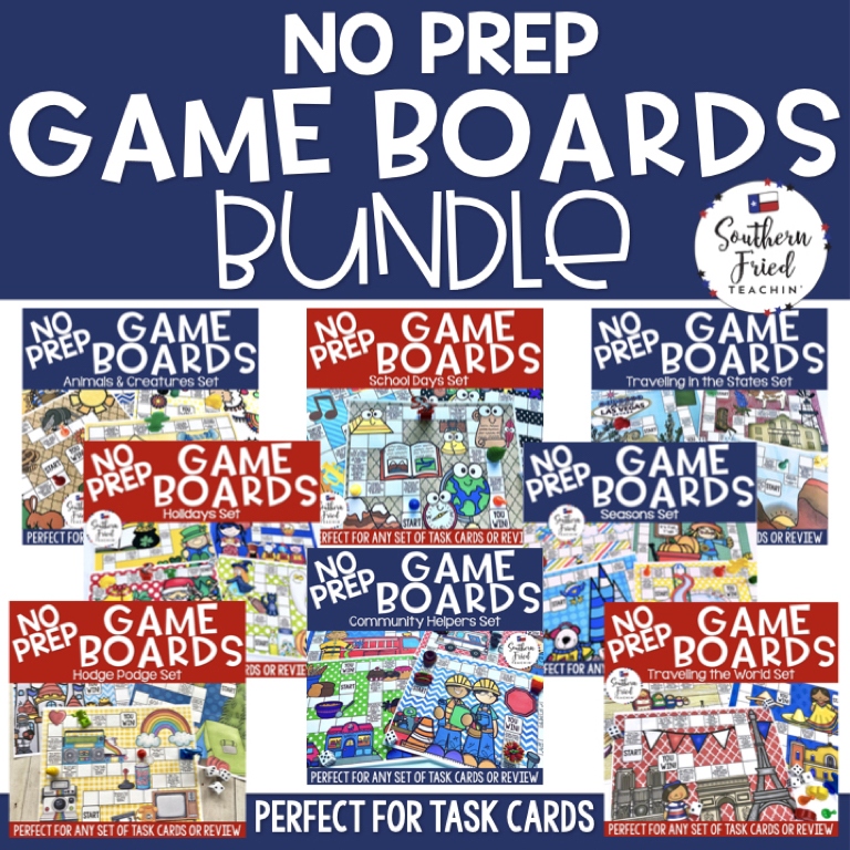 Fun NO PREP Game Boards BUNDLE - Southern Fried Teachin' Fun NO PREP Game Boards BUNDLE - Southern Fried Teachin'